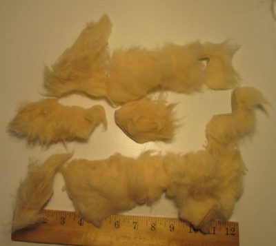 Lot 4 - Sheep Hide Hair Fly Tying Materials Supplies animal Scrapes | eBay