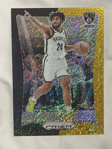 CAMERON THOMAS 2023-24 PANINI PRIZM DECA #25 BLACK GOLD SHIMMER FOTL 1/ ...