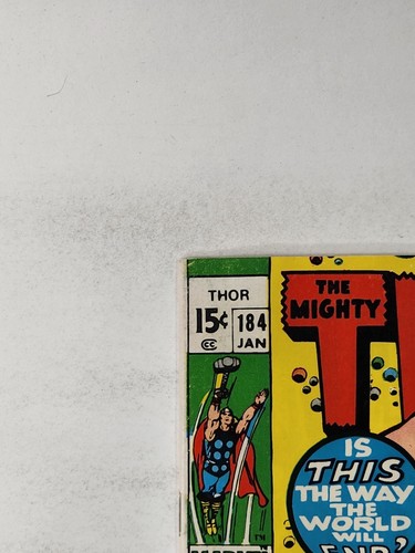 The Mighty Thor 184 1st App The Silent One Marvel Stan Lee John Buscema ...