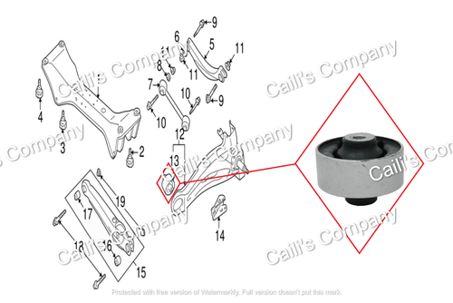MR519127 For 2pcs 2007 MITSUBISHI LANCER CS Rear Trailing Control Arm ...