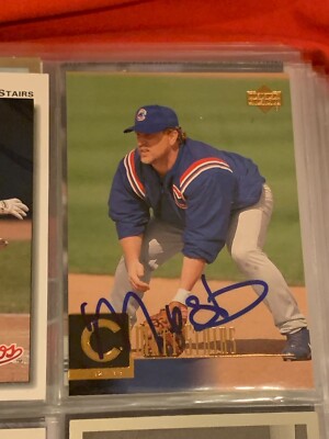 MATT STAIRS AUTOGRAPHED SIGNED 2001 UPPER DECK CARD CUBS COA | eBay