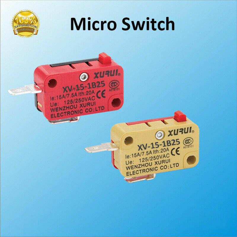 Microswitch 15A V3 various levers and terminals V15 1C25 SPDT micro ...