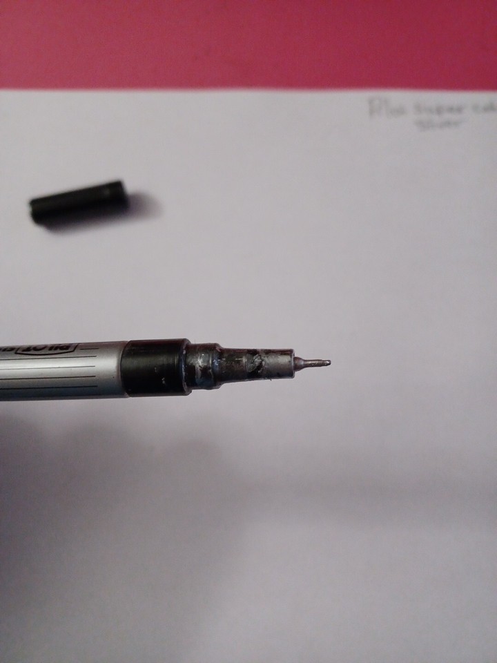 Pilot Super Color Silver Permanent Type Ink Extra Fine SC-S-EF Pre ...