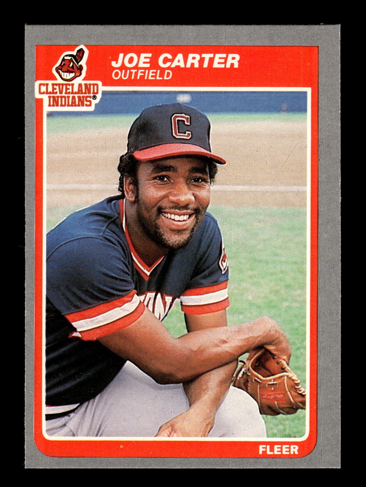 1985 Fleer MLB Baseball #443 Joe Carter Rookie Card RC Cleveland ...