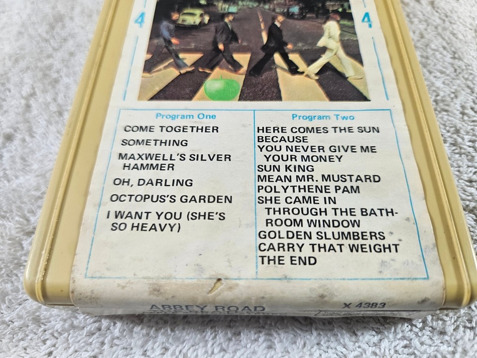 The Beatles- Abbey Road 4-Track Cartridge (Muntz-Type)- Rebuilt. Free ...