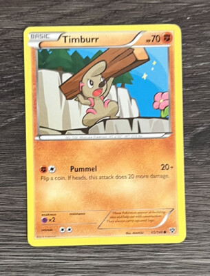 Timburr 65/146 - NM Pokemon Card XY 2014 Fighting Common | eBay