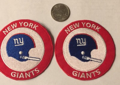 (2)-New York Giants Vintage Rare Embroidered Iron On Patches 3” X 3” | eBay