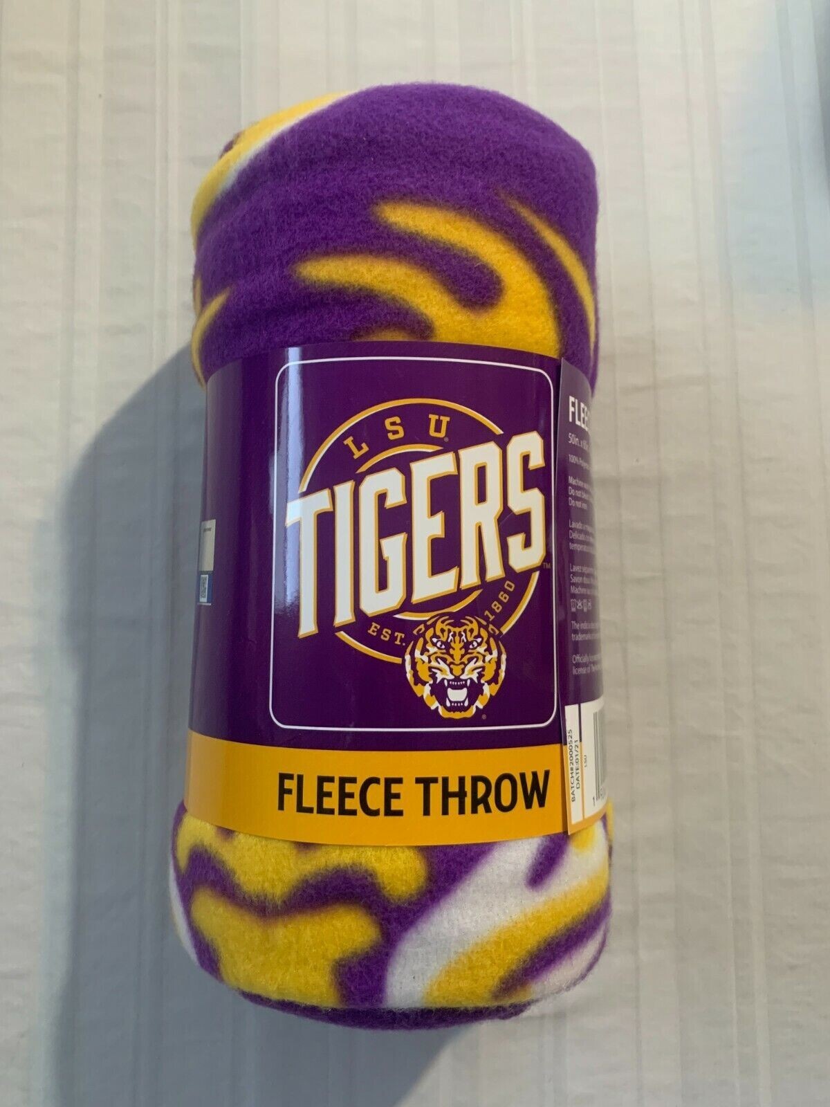 LSU Tigers NCAA Fleece Throw Blanket 50" x 60" Northwest Company | eBay