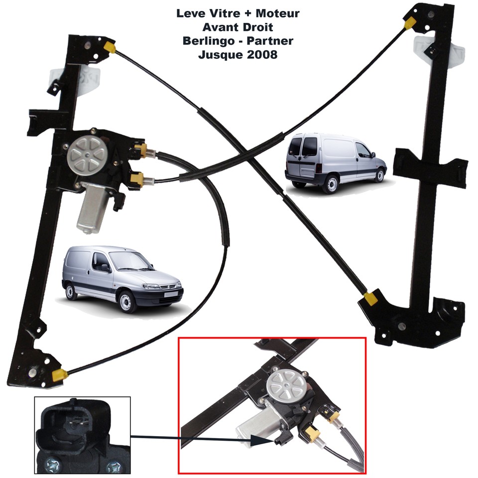 Electric Window Regulator Front Right for Berlingo Partner 9222G1 ...