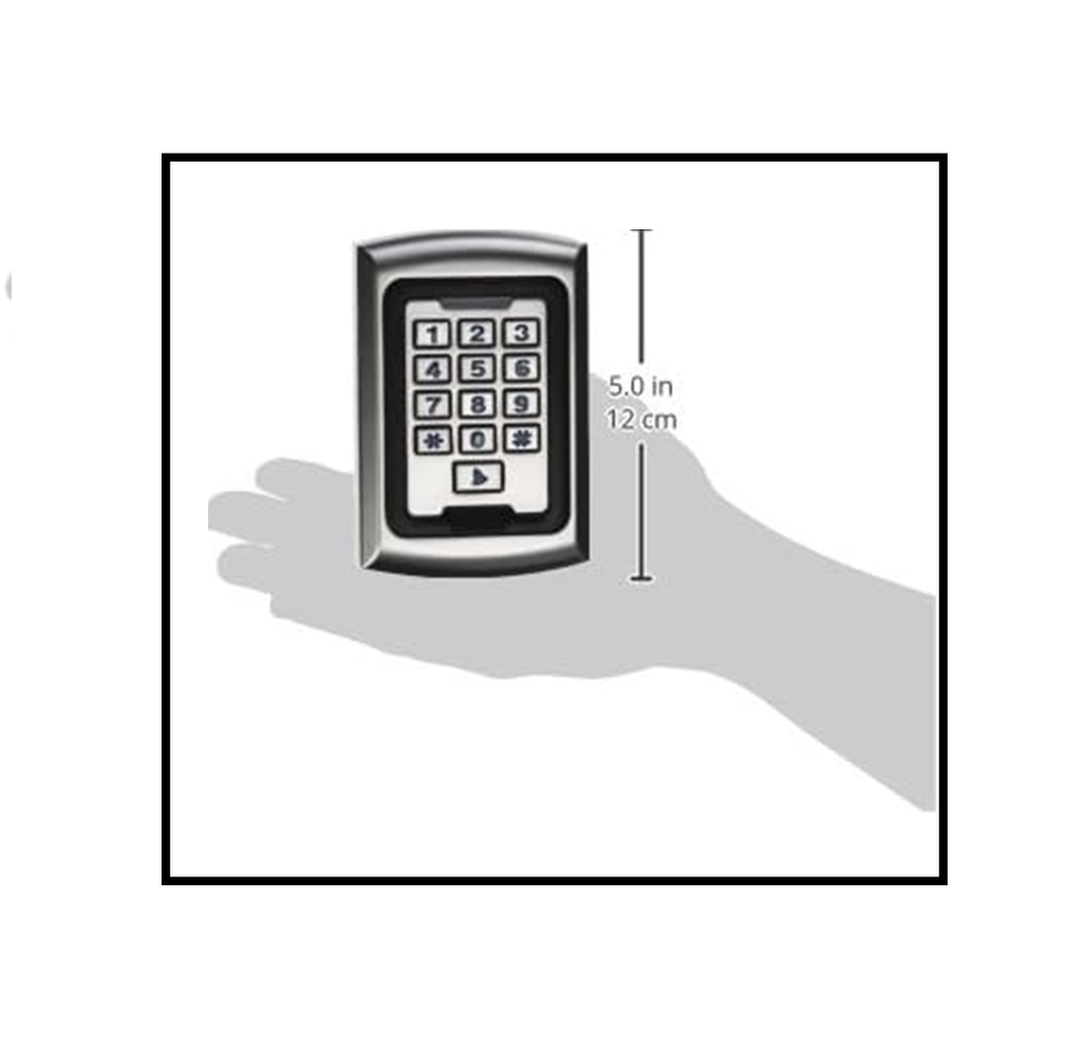 ALEKO 12/24V Universal Wired Metal Alloy Water Proof Keypad With ...
