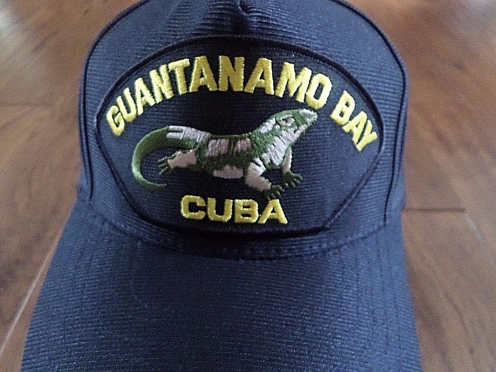 U.S MILITARY NAVAL GUANTANAMO BAY HAT U.S MILITARY OFFICIAL BALL CAP U ...