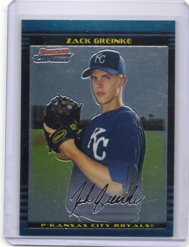2002 Bowman Chrome Draft Picks & Prospects ZACK GREINKE RC Kansas City ...