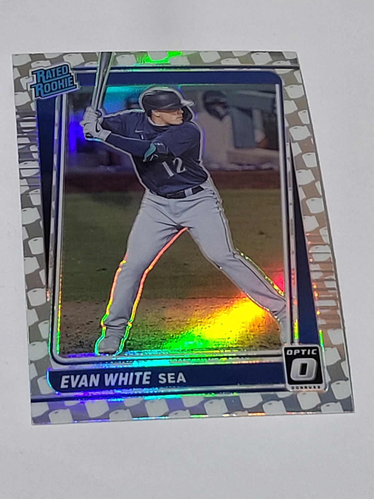 2021 PANINI OPTIC BASEBALL TOILET PAPER PRIZM RATED ROOKIE EVAN WHITE ...