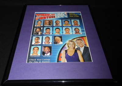 2003 Wheel of Fortune NBA Week 11x14 Framed ORIGINAL Advertisement Dr J ...