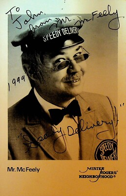 Mr McFeely Mister Roberts Neighborhood Signed Photo 1994 | eBay