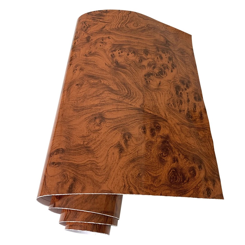 PVC Wood Grain Car Vinyl Wrap Film Textured Self-adhesive Universal ...
