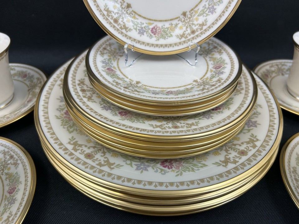 Lenox Castle Garden ~(Set of 4)~5 Pc Place Setting~1st Quality~20 Piece ...