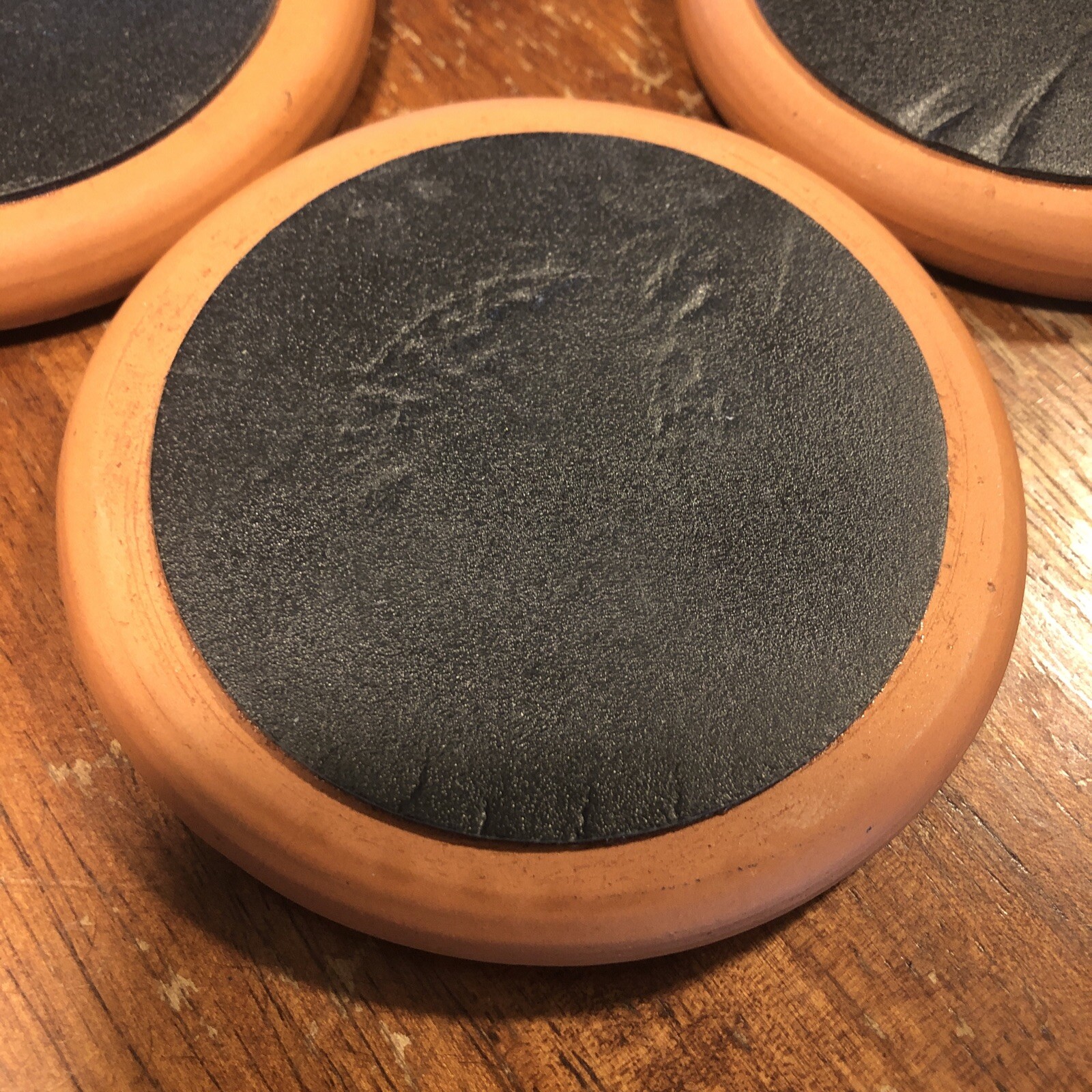 Frankoma Pottery USA Terra Cotta Oregon Trail 4 Piece Coaster Set | eBay