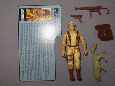 GI Joe 1991 "DUSTY & SANDSTORM" 100% complete w/File Card C9 shape ARAH ...