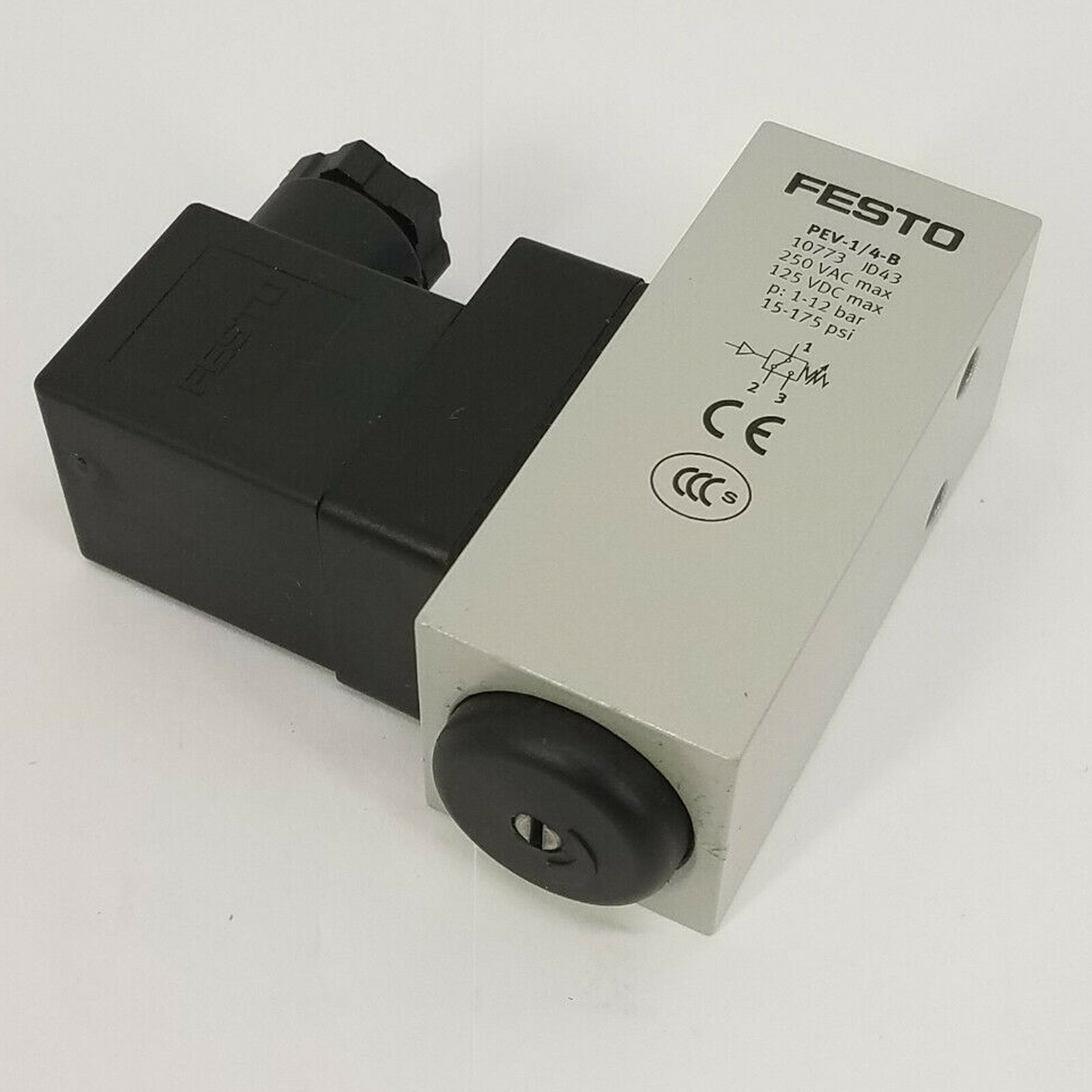 FESTO PEV-1/4-B 10773 PLC Pressure Switch 24VDC NEW | eBay