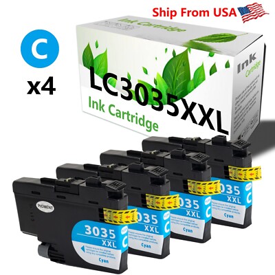 4PK LC3035 3035 Ink Cartridge InkJet MFC-J805DW MFC-J995DW Printer CYAN ...