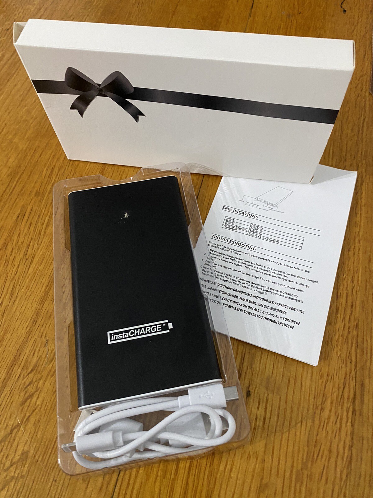 NEW Instacharge model EL-SK2018 Dual Usb Power Bank Portable Battery ...