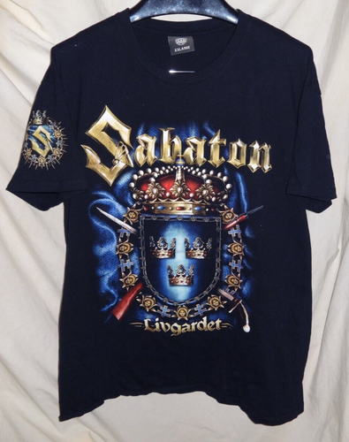 SABATON Livgardet Official Concert Tour Band Shirt Sz XXL | eBay
