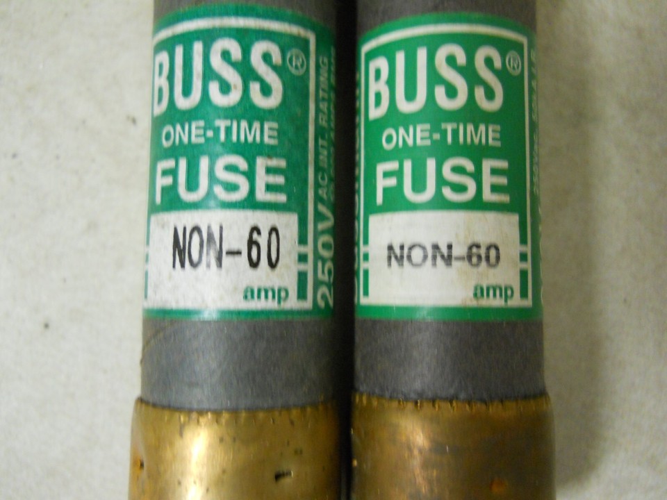 x2 Buss One-Time NON-60 Fuses | eBay