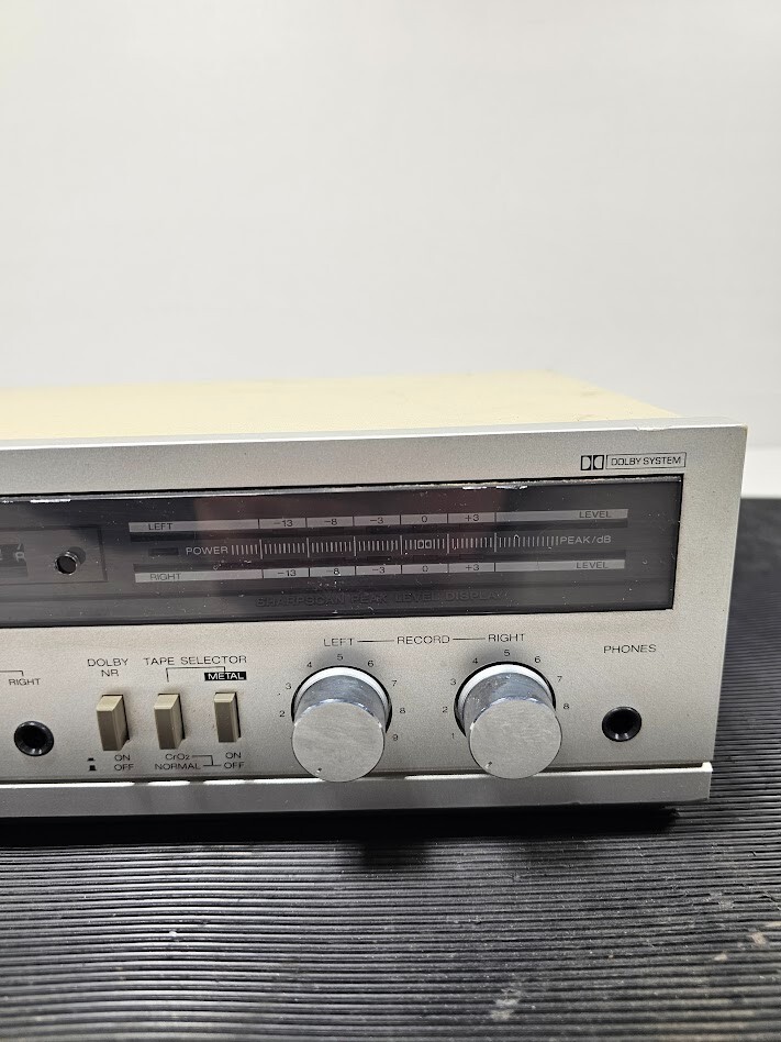 Sharp RT-100 Stereo Cassette Deck Metal Tape - Used, Working, Vintage ...