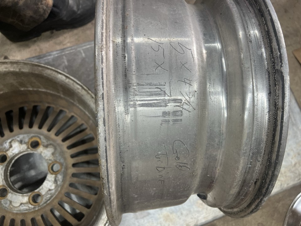 15" Vintage Western Cyclone Polished Wheels 15x7 Rims 5x4.75 sold ...