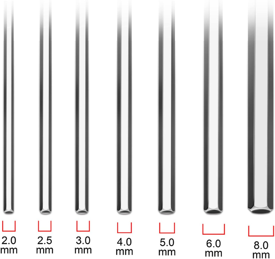 WISEUP Hex Keys CRV 6Mm Allen Key T Bar Allen Keys Long Arm Flat End ...