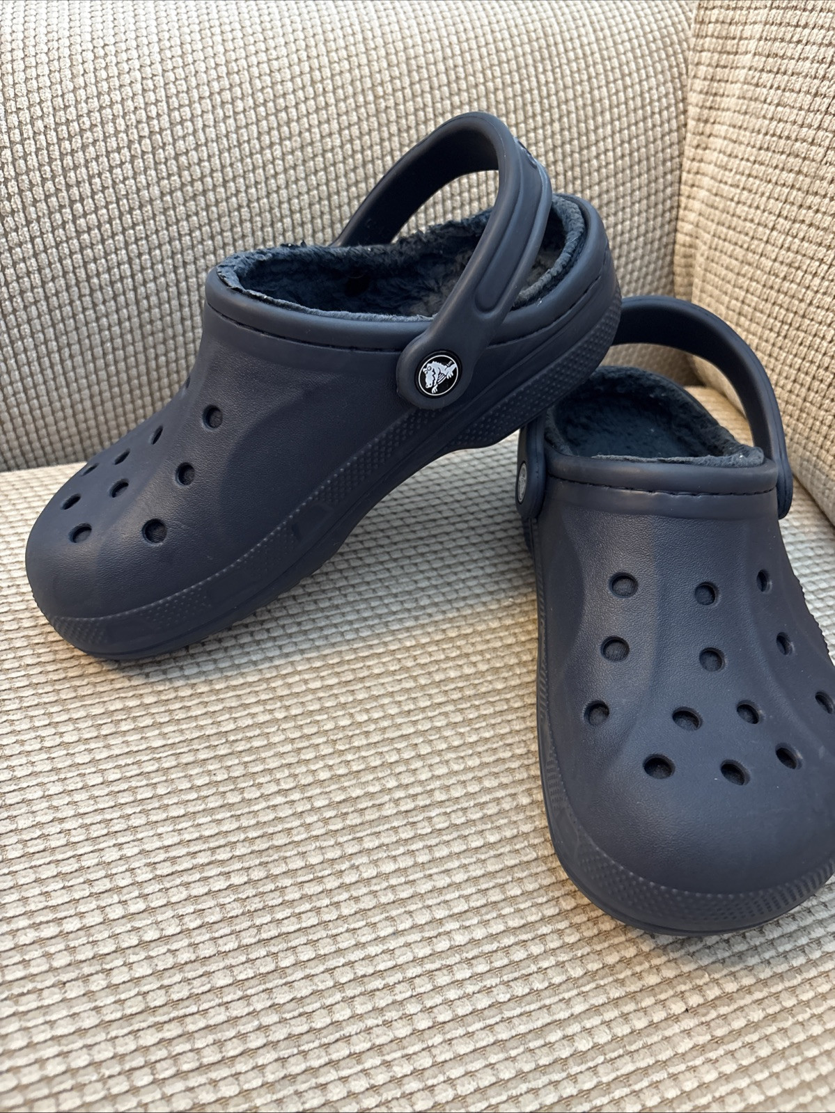 Crocs Baya Lined Navy Blue Clogs Shoes Adult Men's 4… - Gem