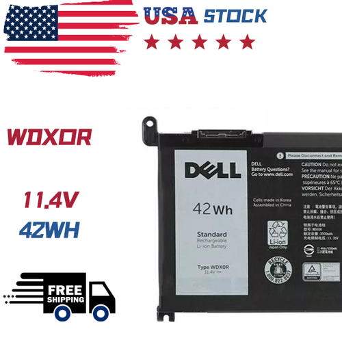 NEW Genuine 42WH WDXOR Battery For Dell Inspiron 14 7460 7472 17 5765 ...