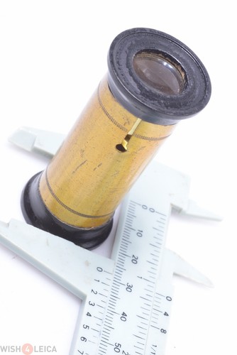 MICROSCOPE FRENCH SMALL ANTIQUE BRASS HAND, POCKET C.1920 BOTANICAL ...