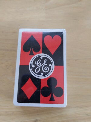 NEW General Electric Playing Cards SEALED! GE Playing Cards Dealer's ...