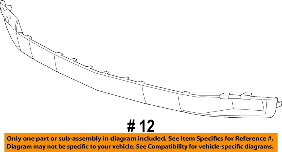GM OEM 11-20 Suburban Front Bumper Bumper Components-Lower Molding ...