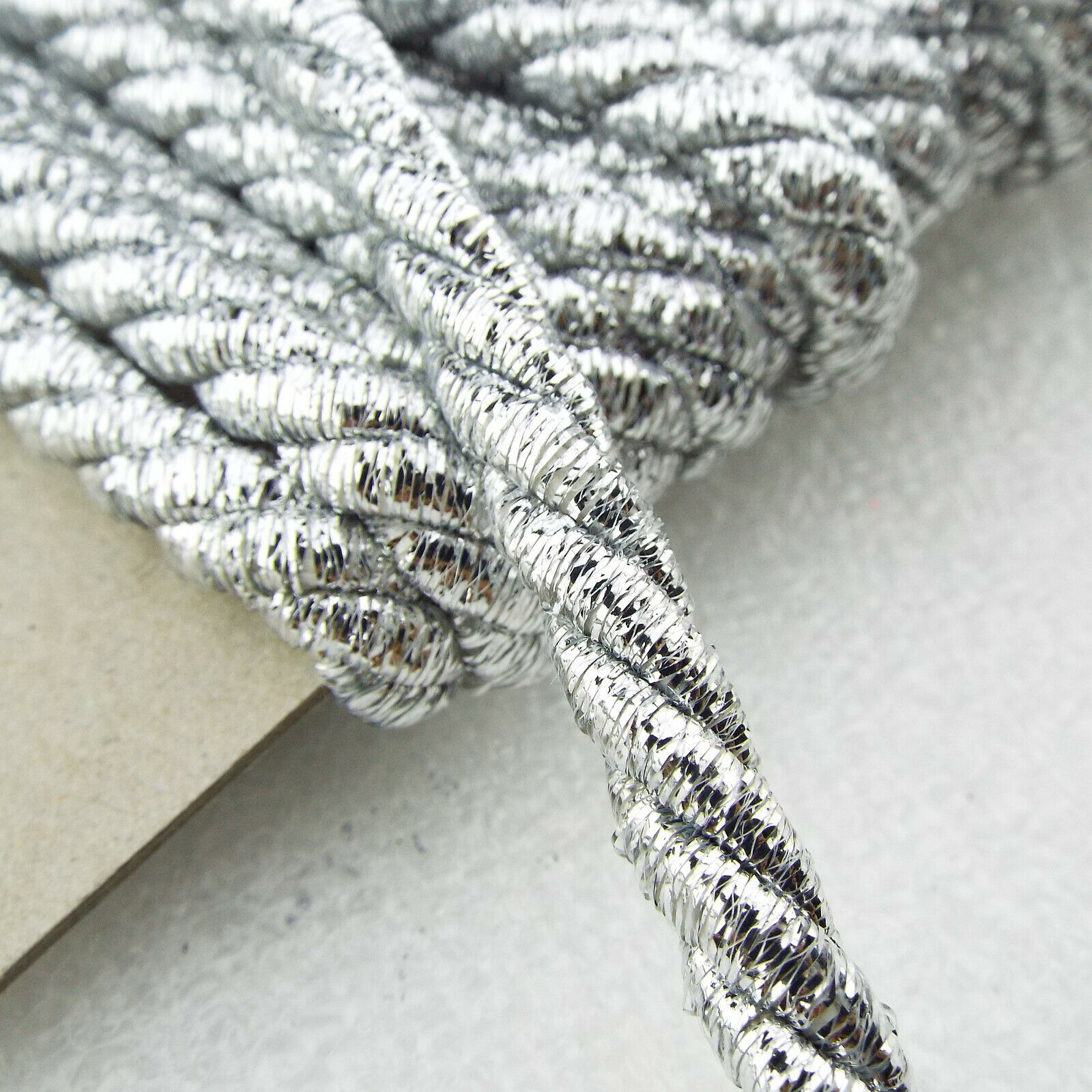 3mm 7mm Metallic Lurex Cord Barley Twist Christmas Costume Rope BUY 1 2 ...
