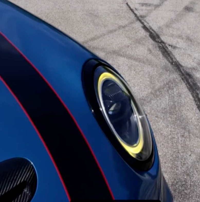 F56 MINI Cooper S JCW Euro Style Yellow RGB DRL Day Time Running Light ...