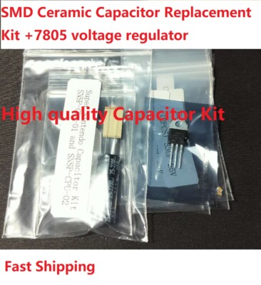 Super Nintendo Capacitor Replacement Kit | SNSP-CPU-01 and SNSP-CPU-02 ...