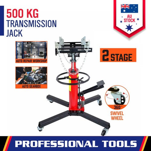 0.5 Ton Hydraulic Transmission Jack Stand Gearbox Lifter Hoist 2 Stage ...