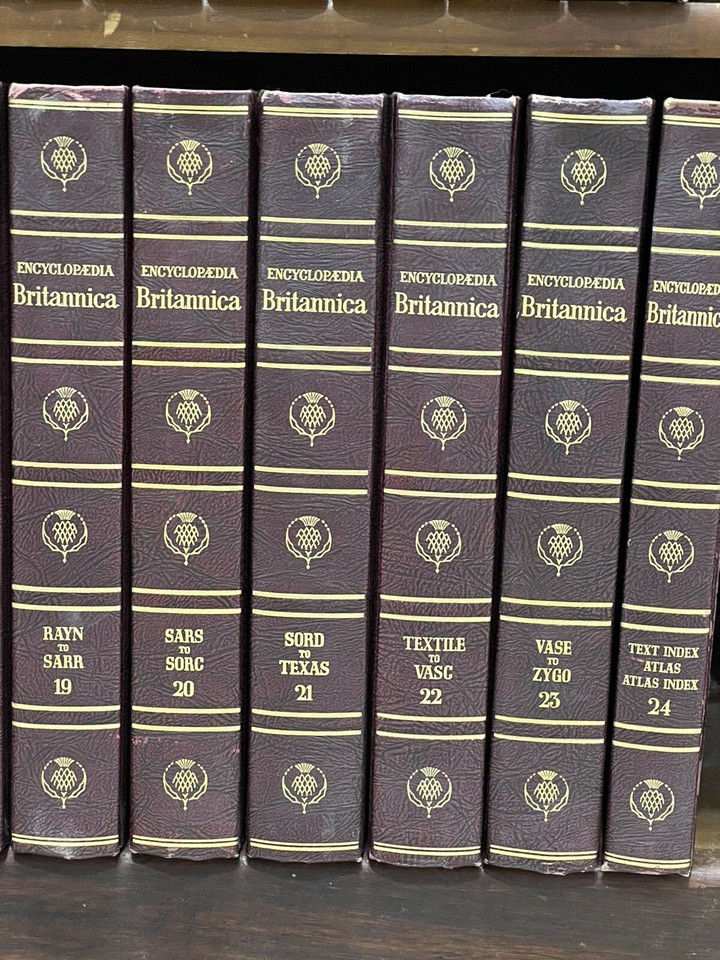 Vintage 1957 Encyclopedia Britannica 1768 Edition COMPLETE SET 24 ...