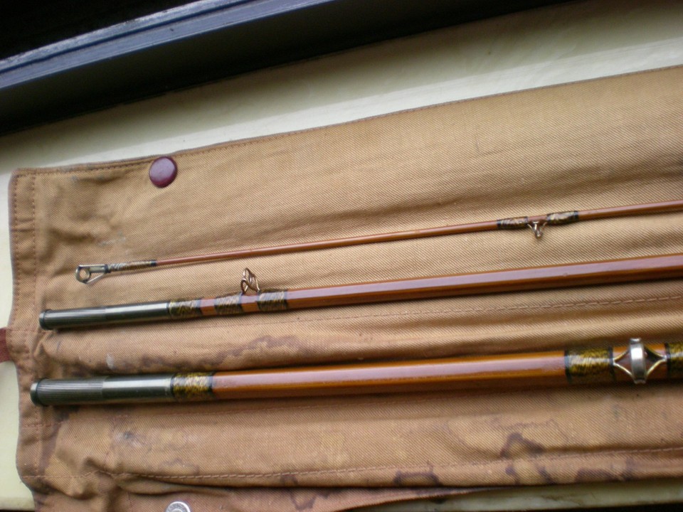 Vintage, Millward's ''Flylite'' Split-Cane Fly Rod 9' 3/1 7-8wt.est. 6 ...