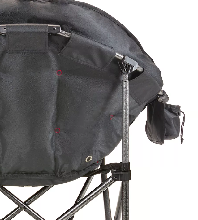 ULINE Big Daddy Plush Cushioned Outdoor Chair 500 Lb Durable Foldable ...