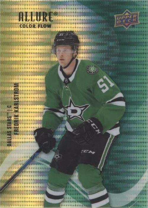 2022-23 Upper Deck Allure - Color Flow Fredrik Karlstrom #SF-91 Yellow ...