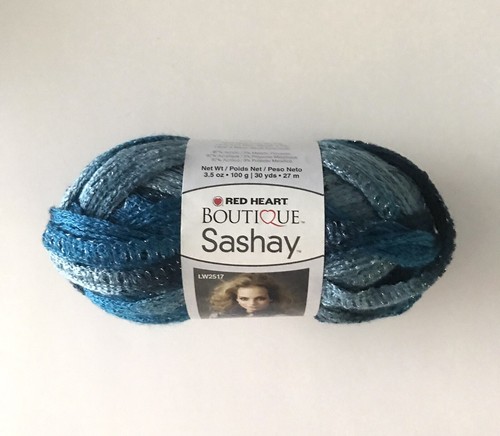 Red Heart Boutique Sashay Metallic Ruffle Scarf Yarn - “Jive” - 3.5 oz ...