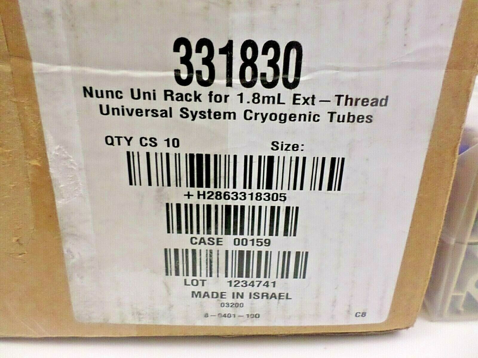 Thermo Scientific 331830 Nunc Uni Racks for 1.8mL Cryogenic Tubes - Lot ...