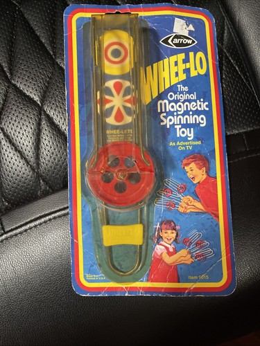 Vintage Whee-Lo Speed Control Magnetic Spinning Wheel Toy 1970s Sealed ...