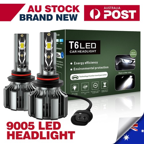 9005 HB3 LED Headlight Kit Hi Beam Globes Bulbs For Toyota Landcruiser ...