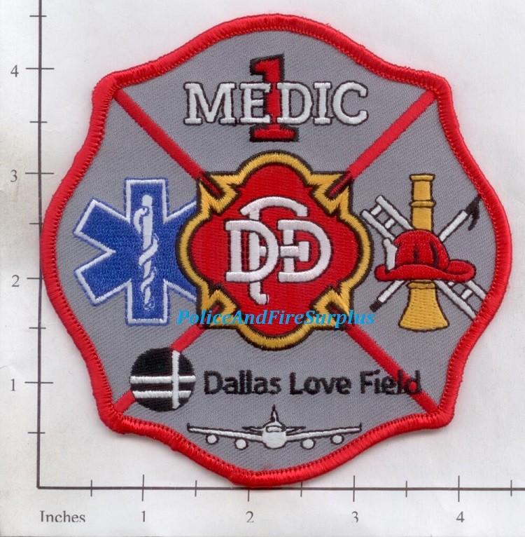 Texas - Dallas Love Field Medic 1 TX Fire Dept Patch | eBay