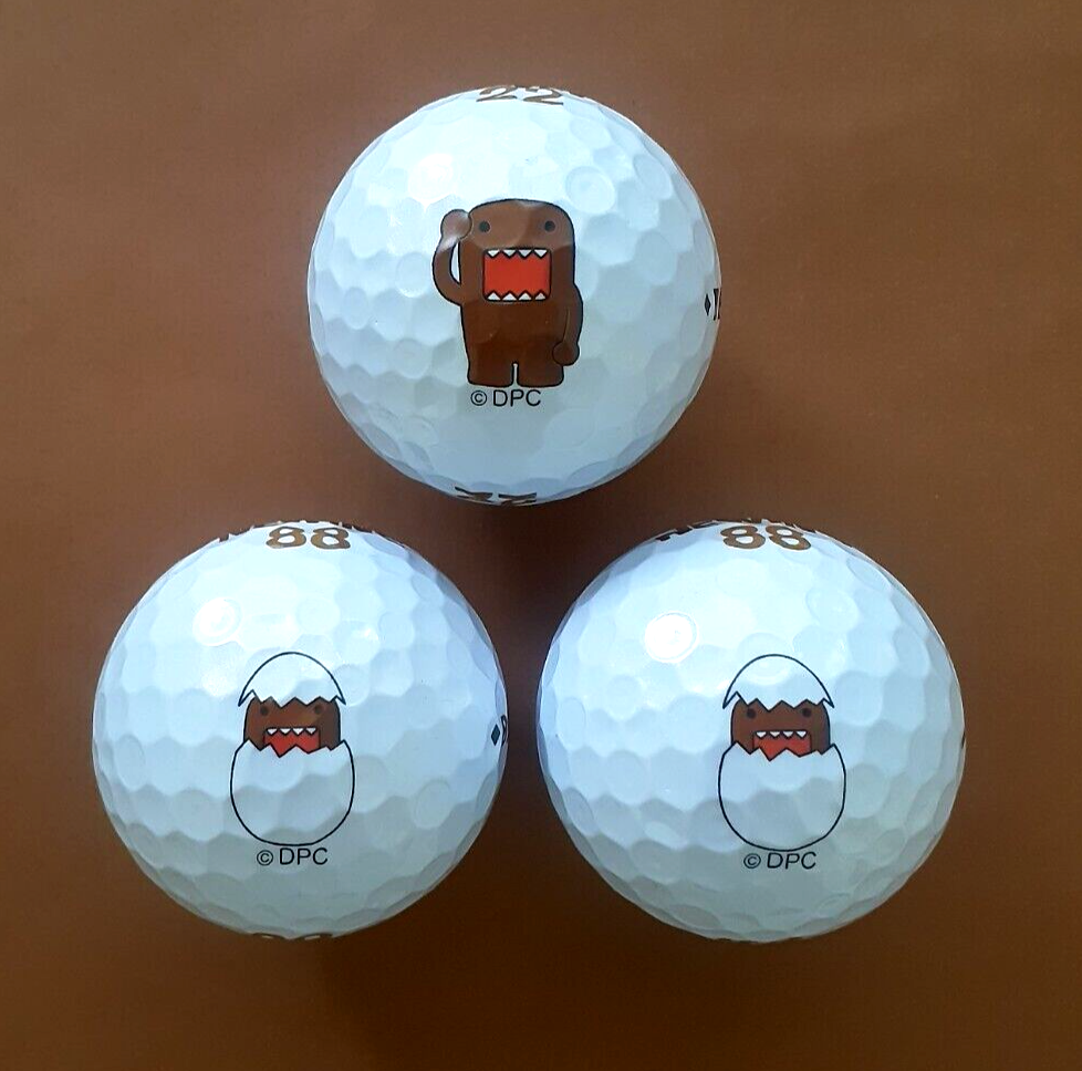 Bridgestone Domo-Kun Golf Balls Super NEWING BRILL 3 Piece with Box Rare | eBay
